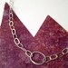 Handmade Hammered Silver Odd Fellows Chain With Easy Olga Clasp ...