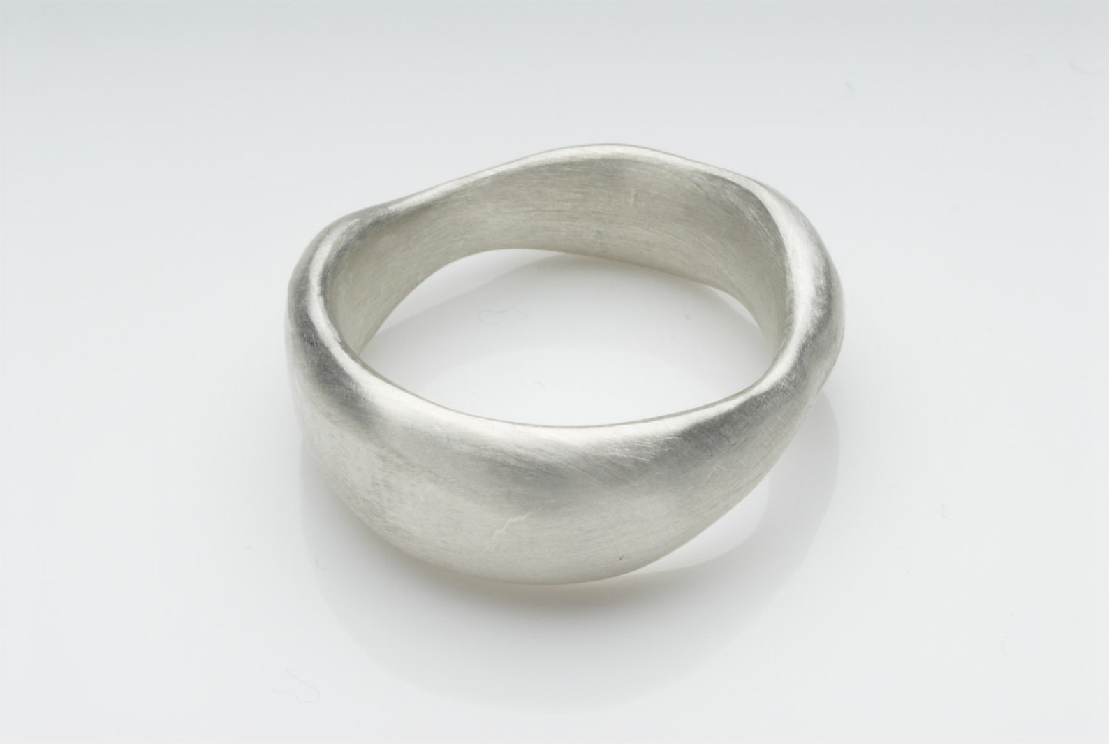 Silver Organic Shape Ring - Cast Recycled Silver Organic Shape Ring ...