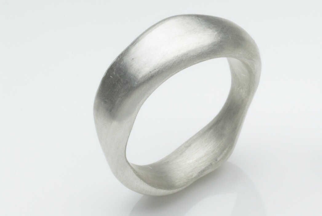 Silver Organic Shape Ring Cast Recycled Silver Organic Shape - Etsy ...