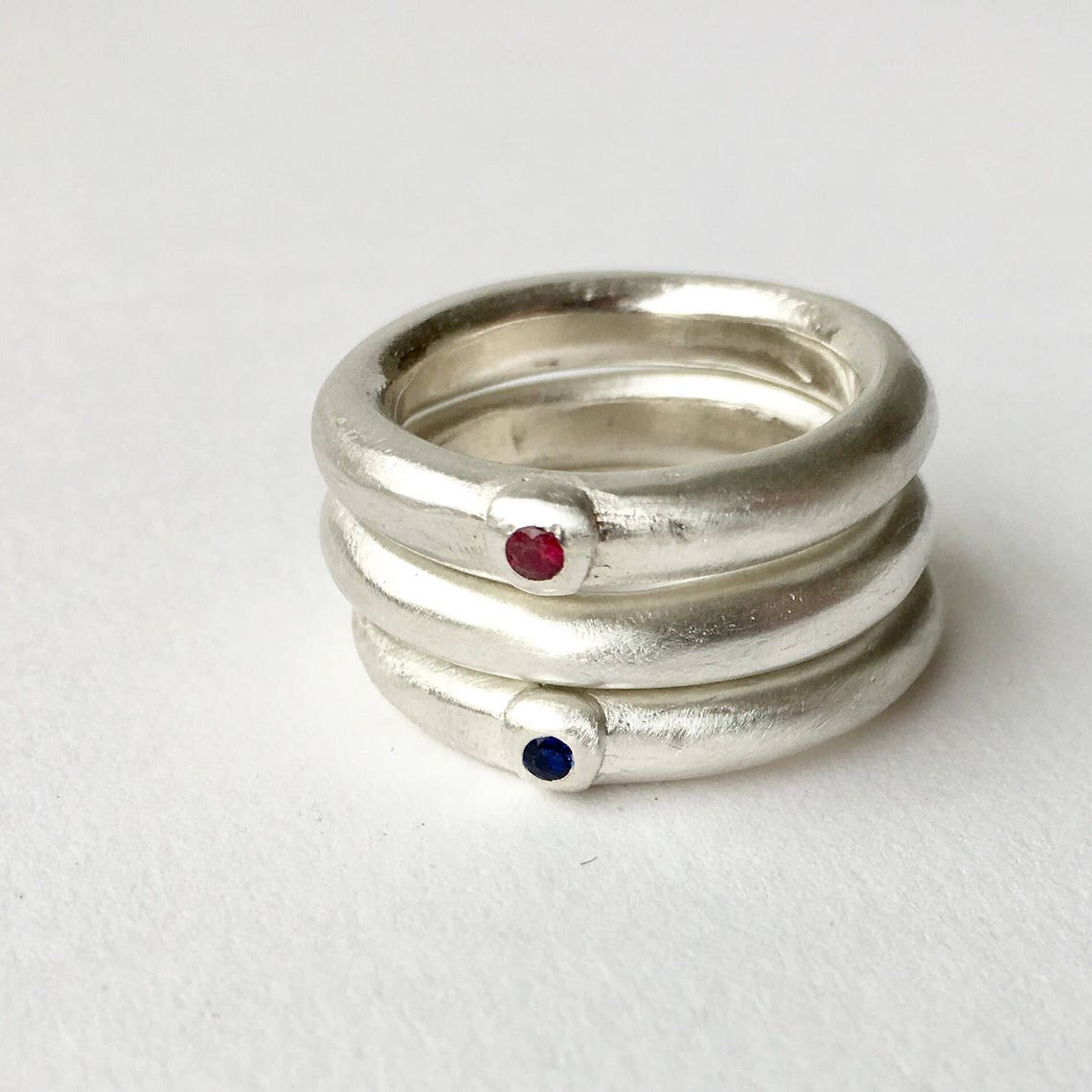 Chunky Silver Wedding Band Heavy Silver Wedding Ring - Etsy