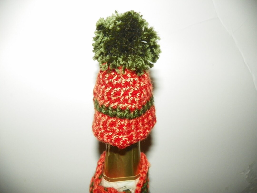 Autumn Wine Bottle Dress up Cap and Scarf Set - Etsy