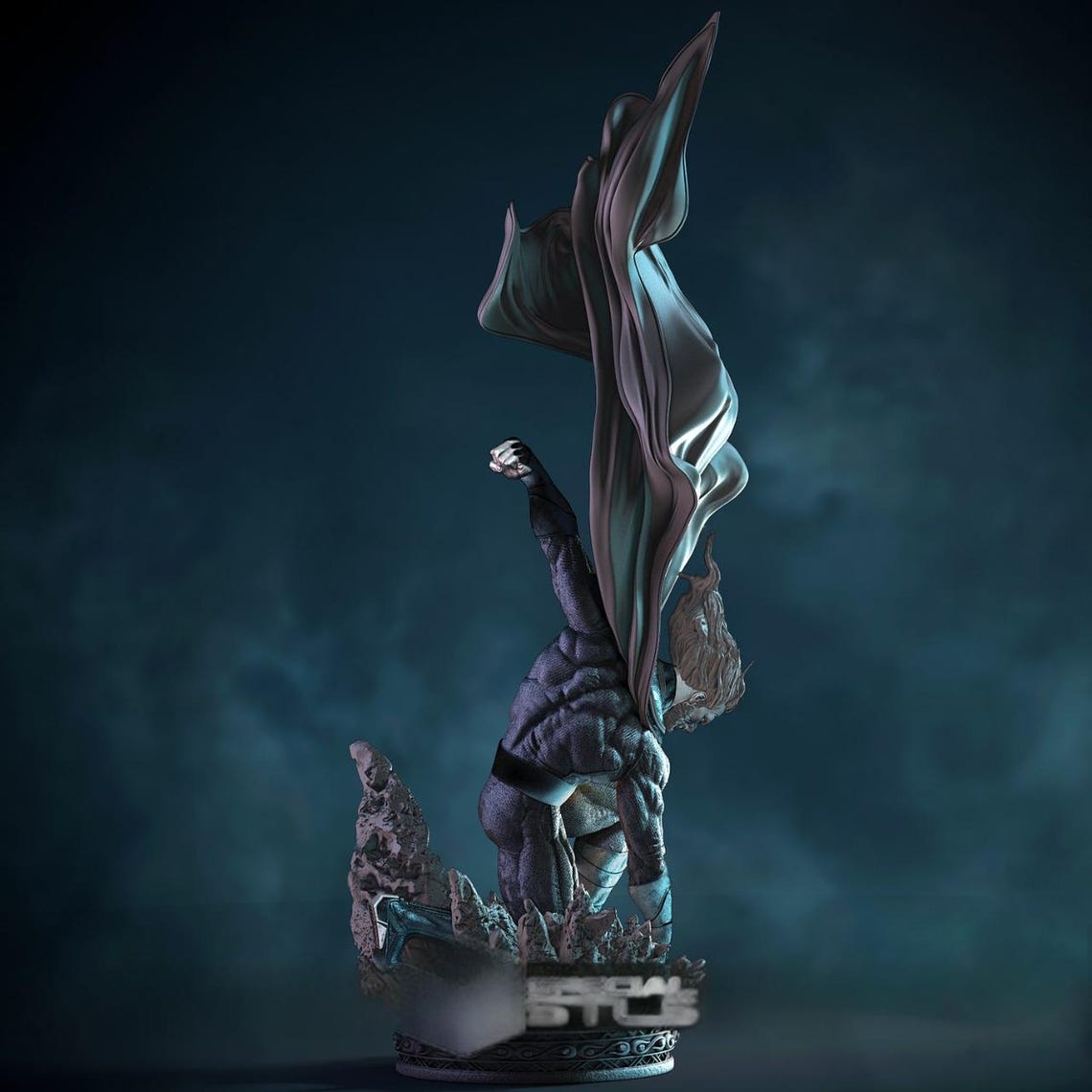 Golden Sentinel – Cosmic Guardian STL Statue - Etsy