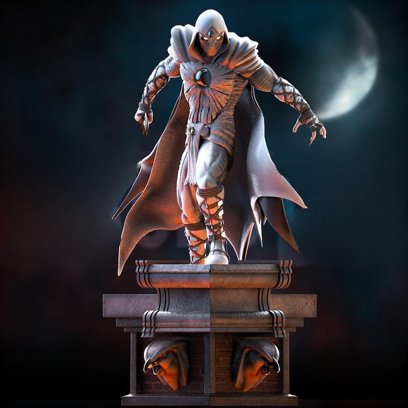 Moon Knight Figure Resin - Etsy