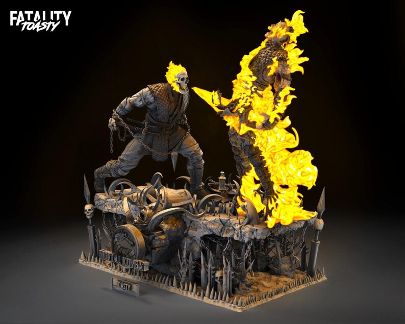Hellfire Ninja – Vengeful Specter STL Statue - Etsy