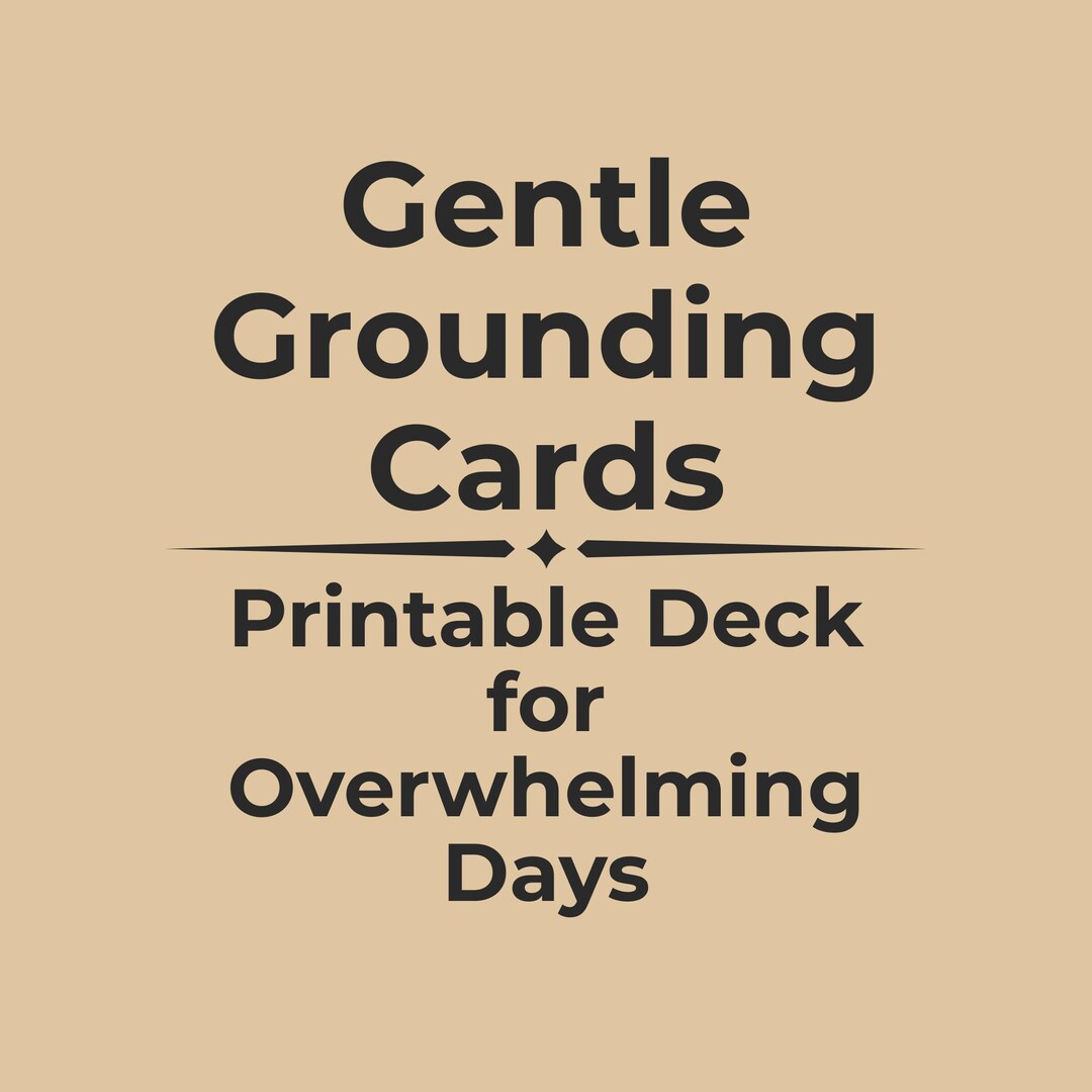 Gentle Grounding Cards – Printable Calm Affirmations for Anxiety ...