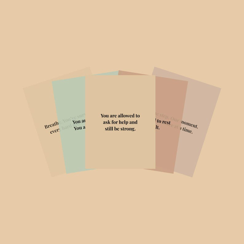Spiritual Uplift Cards – Printable Affirmation Deck for Mindfulness ...