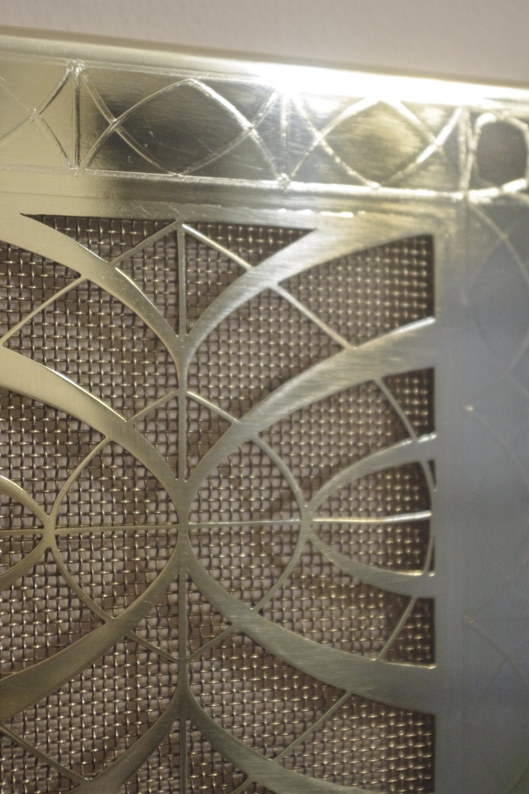 Solid Brass Cover With Art Deco Pattern - Etsy