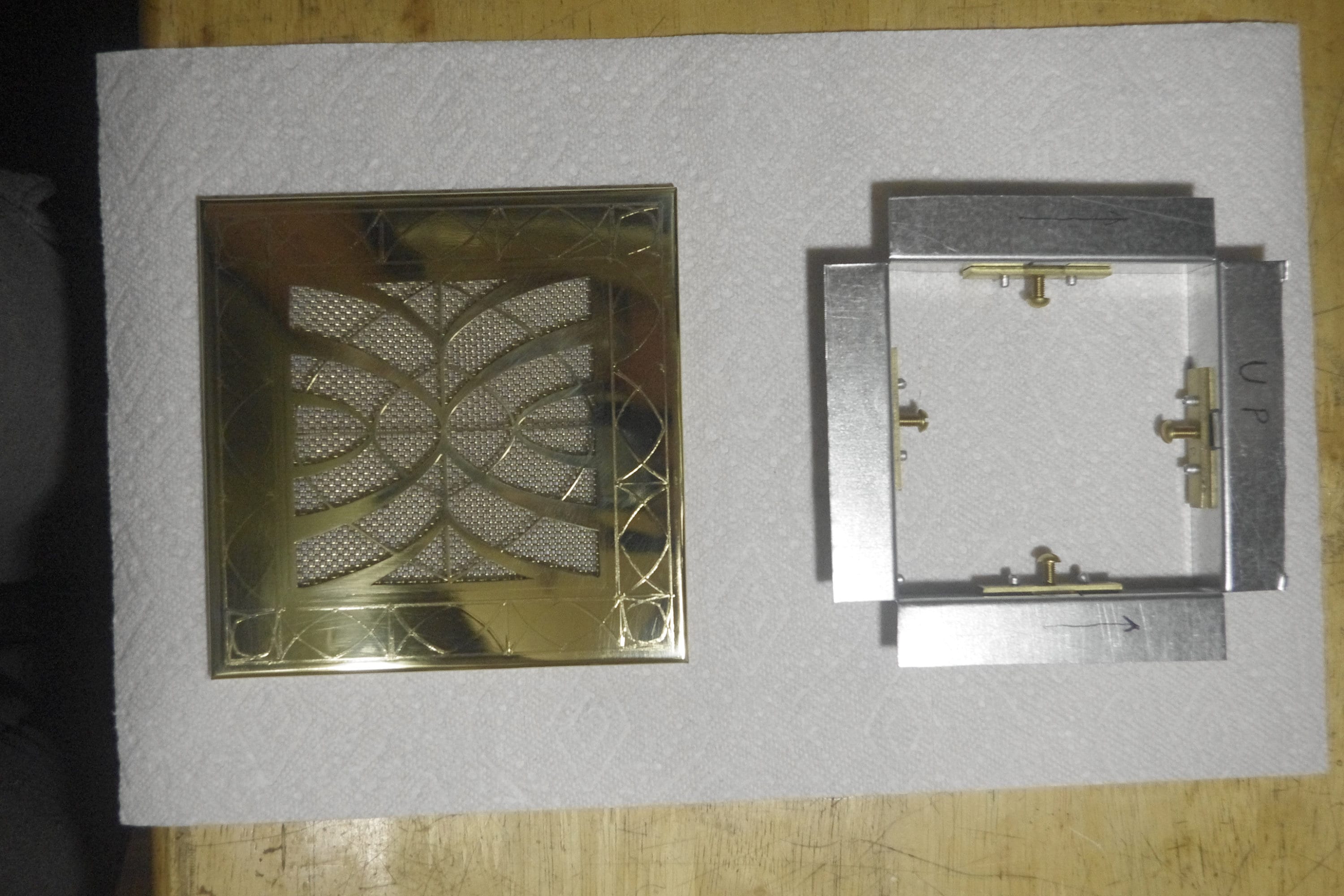 Solid Brass Cover With Art Deco Pattern - Etsy UK