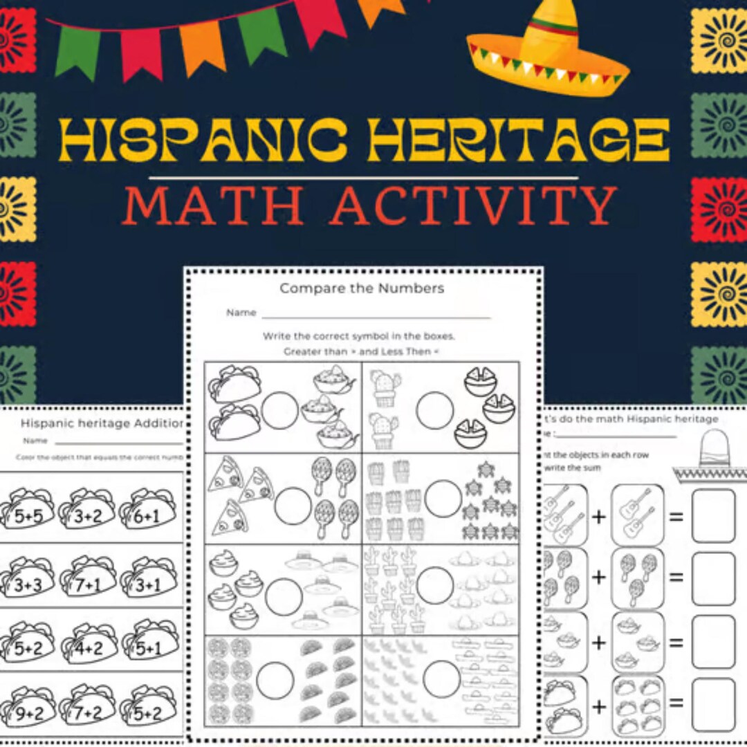 Hispanic Heritage Month Math Activities – Addition, Subtraction ...