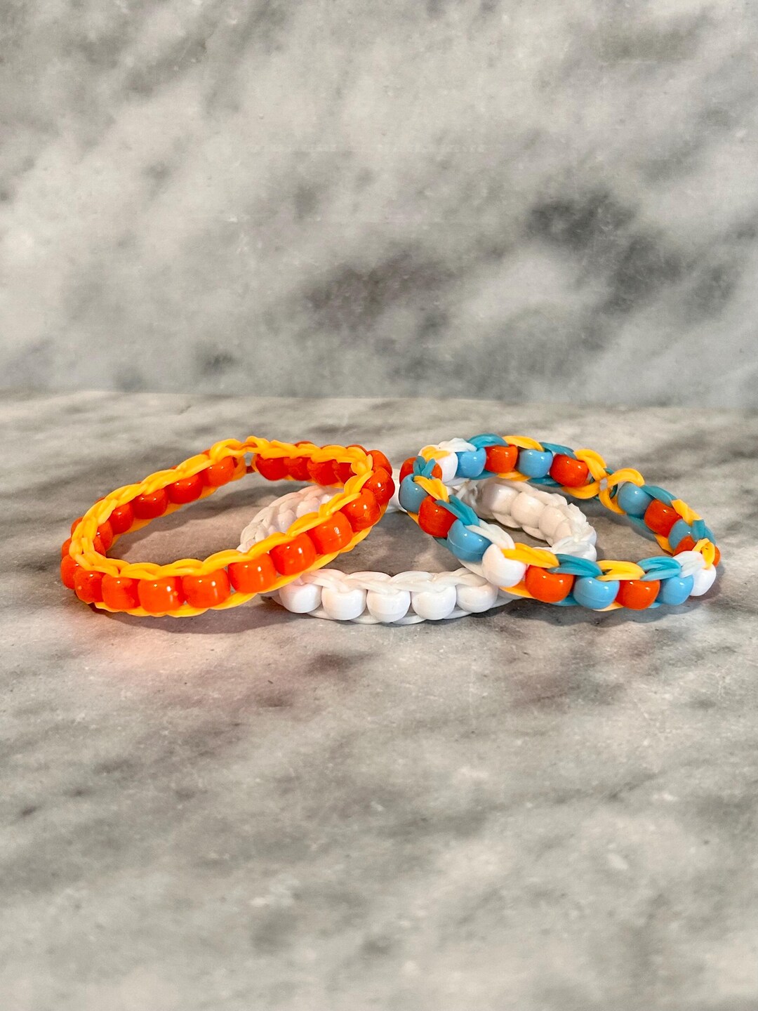 Miami Dolphins Rubber Band Bracelet: Handmade NFL Game Day Wristband - Etsy