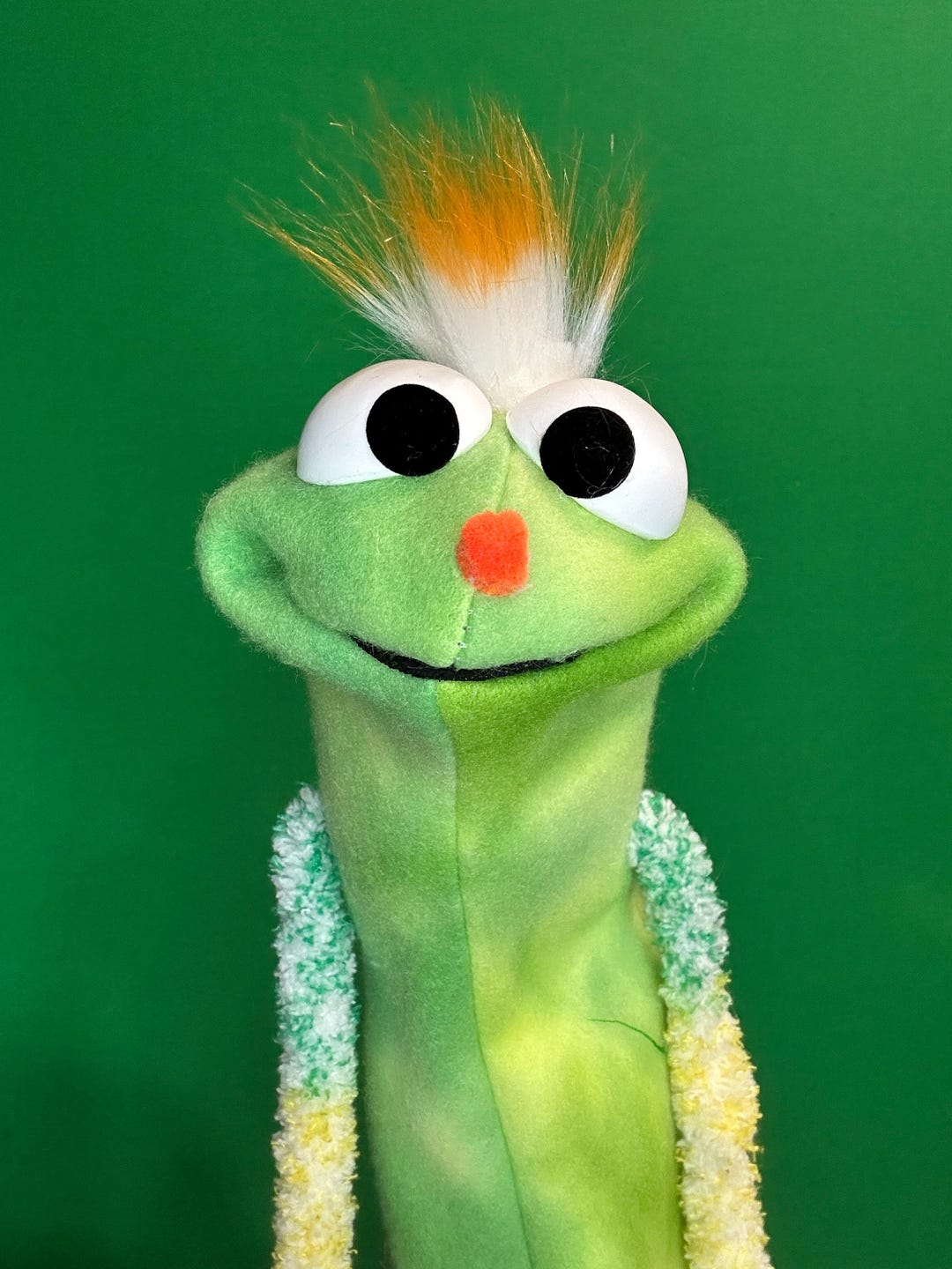 Child Sized Small Green Puppet. - Etsy