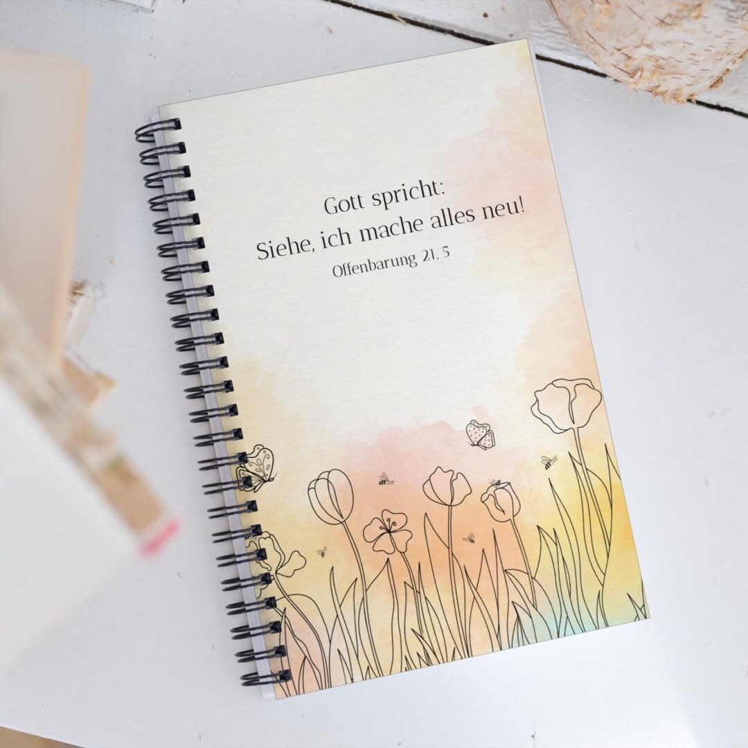 Spiral Notepad Year's Motto 2026 - Christian Notebook - Etsy