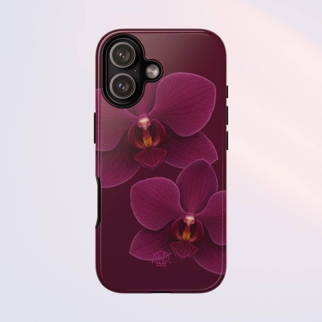Deep Purple Maroon Orchid Phone Cases | Tough Cases for Iphone, Samsung ...