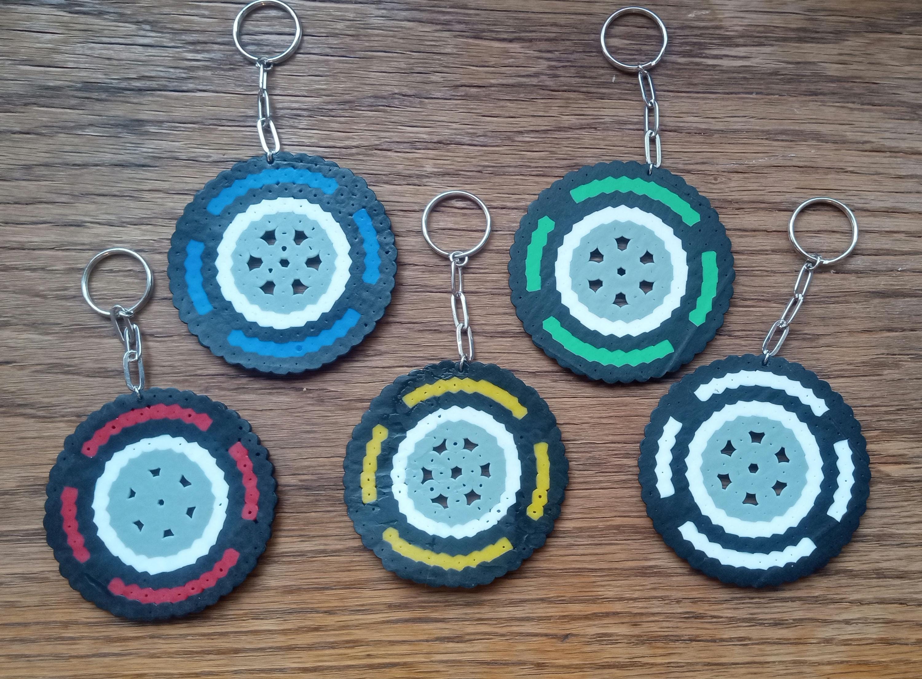 Formula 1 Pirelli Tire Keychain | Perler Keychain | Fused Bead Keychain ...