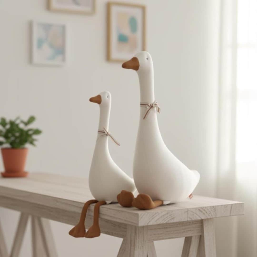 Nordic Goose Plush Doll – Cute Cartoon Goose Toy, Baby Sleep Doll, Soft ...