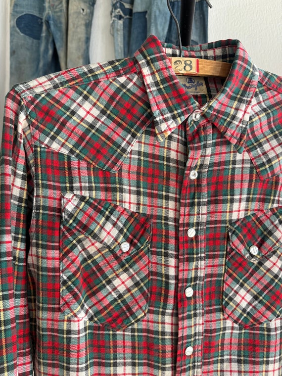 1950s Wrangler Blue Bell Western Shirt Slant Pocket - Gem