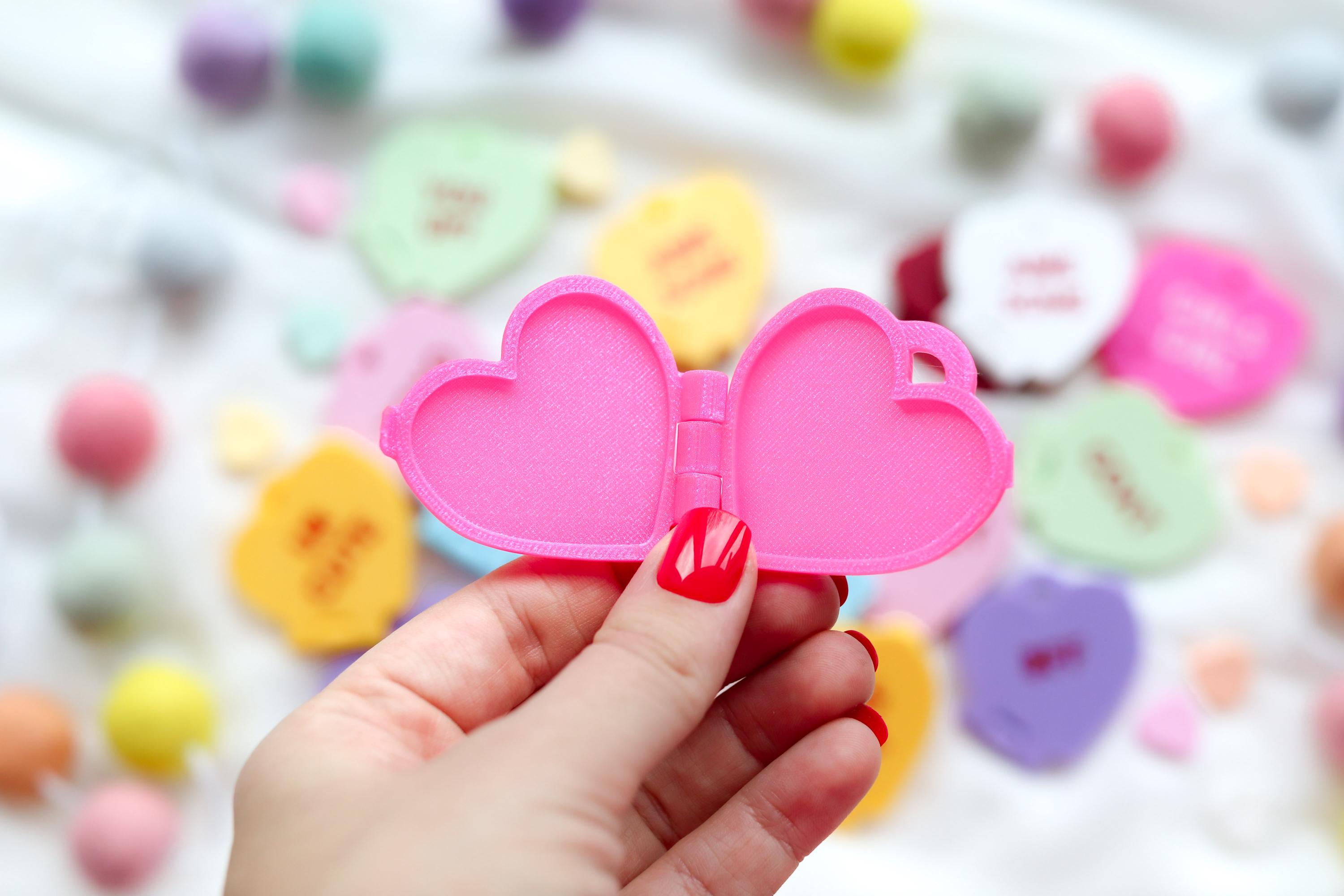Conversation Heart Locket Valentines for Kids | Non-candy Classroom ...