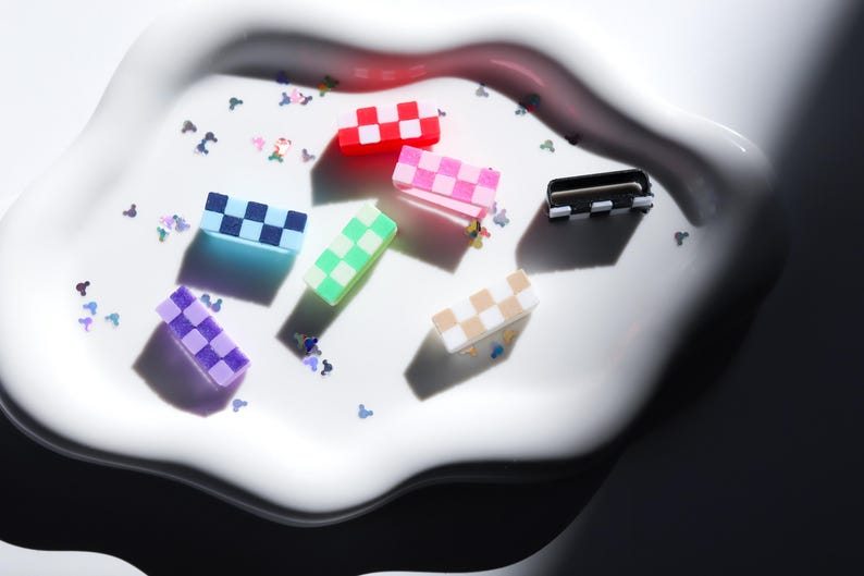 Checkered Band Keeper | Magic Wristband Security Lock, 3D Printed ...