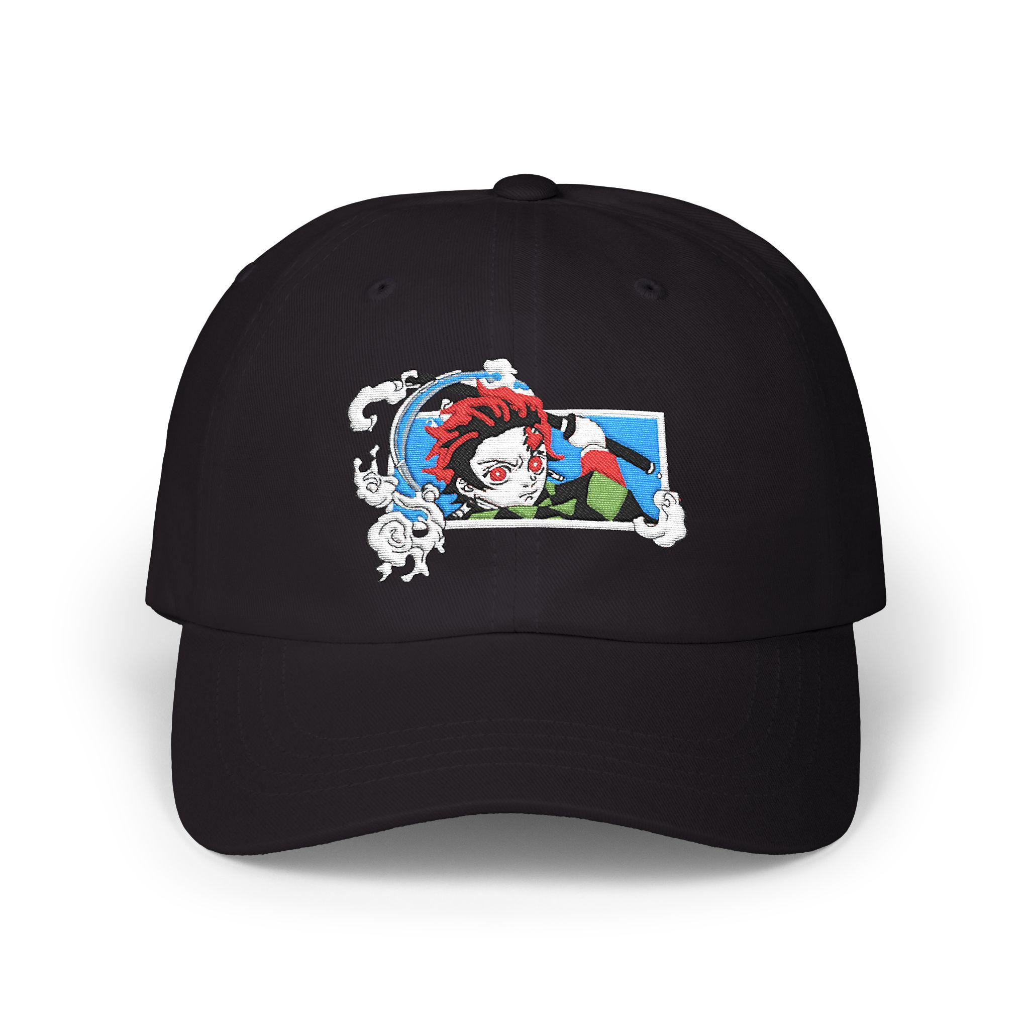 Tanjiro Demon Slayer Water Breathing Embroidered Hat | Anime Dad Cap ...