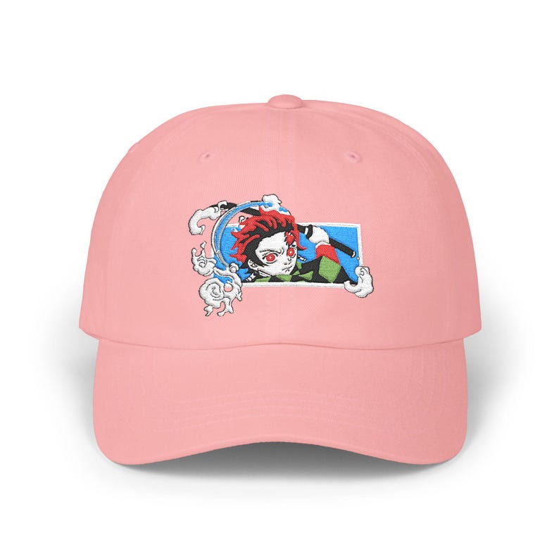Tanjiro Demon Slayer Water Breathing Embroidered Hat | Anime Dad Cap ...
