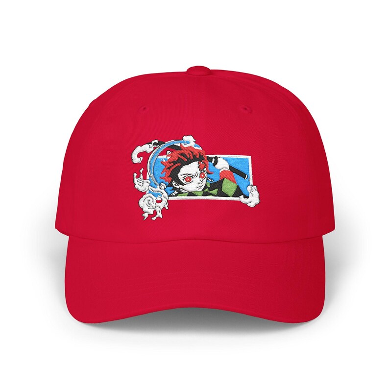 Tanjiro Demon Slayer Water Breathing Embroidered Hat | Anime Dad Cap ...