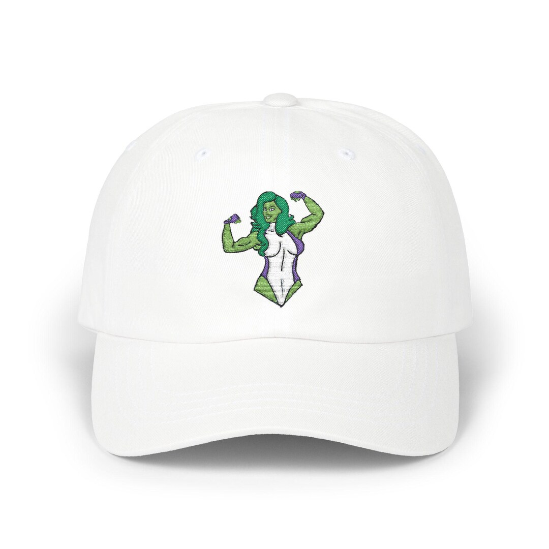 She-hulk Embroidered Hat | Marvel Inspired Dad Cap | Strong Female ...