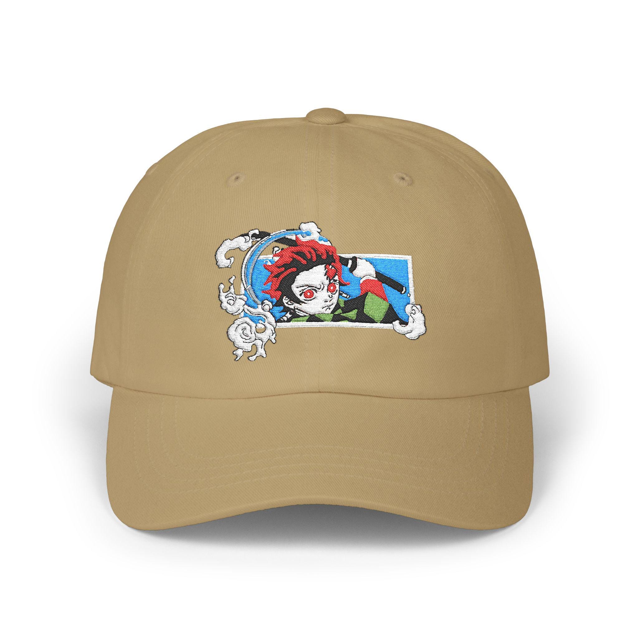 Tanjiro Demon Slayer Water Breathing Embroidered Hat | Anime Dad Cap ...