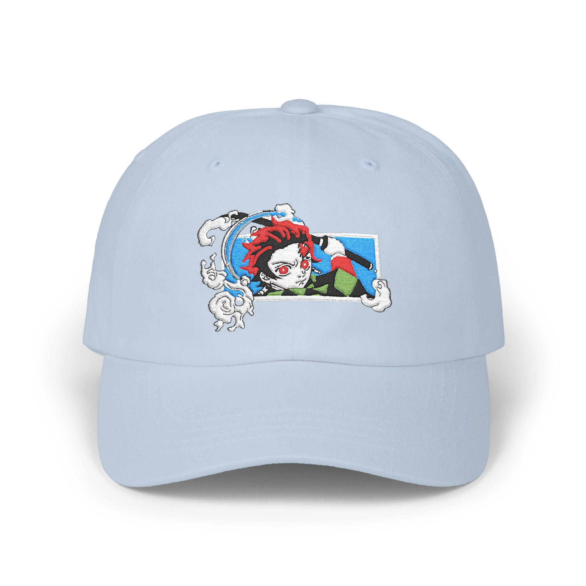 Tanjiro Demon Slayer Water Breathing Embroidered Hat | Anime Dad Cap ...
