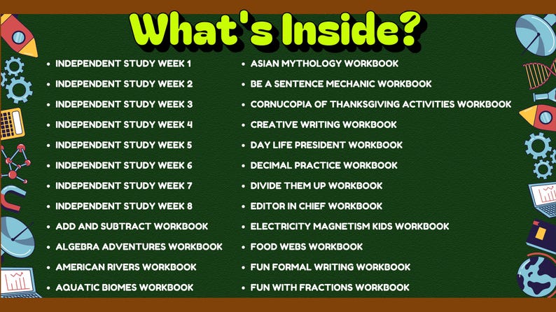 4th Grade Mega Workbook Bundle | Homeschool Printable Pack (PDF) - Etsy