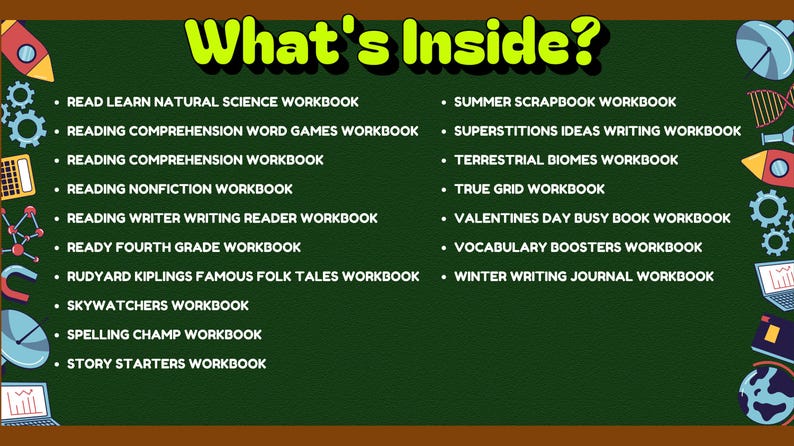 2500+ Pages 4th Grade Worksheets & Activities Mega Bundle | Math ...