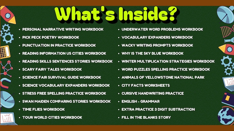 3000+ Pages 3rd Grade Worksheets & Activities Bundle | Math, Reading ...