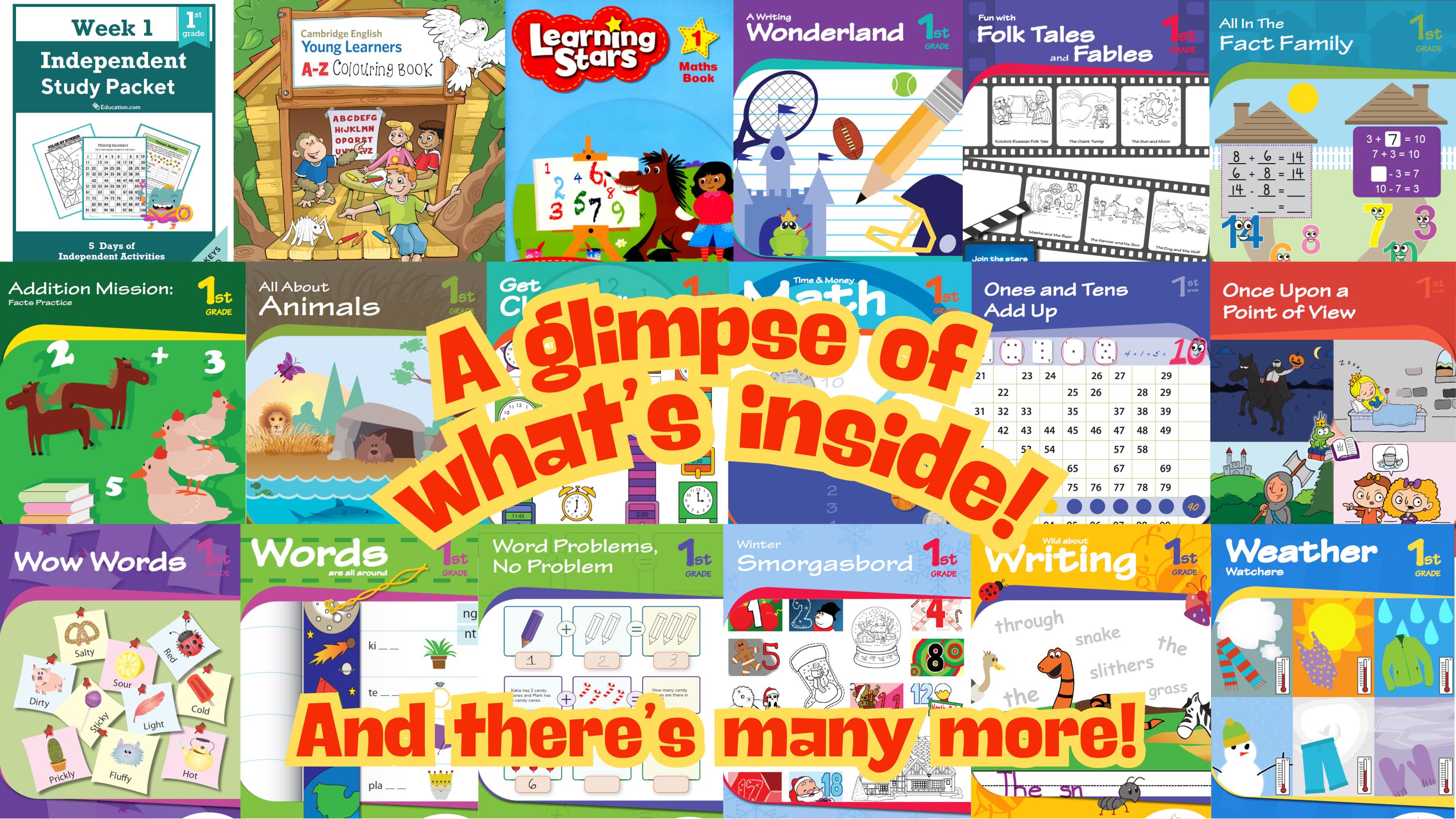 1st Grade Mega Bundle | 3500+ Pages, Math, Reading (printable ...