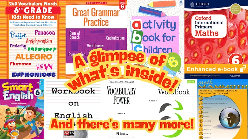 6th Grade Mega Bundle | Curriculum, Worksheets, Activities (PDF) - Etsy