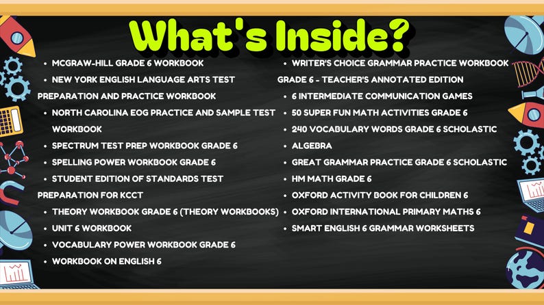 6th Grade Mega Bundle | Curriculum, Worksheets, Activities (PDF) - Etsy