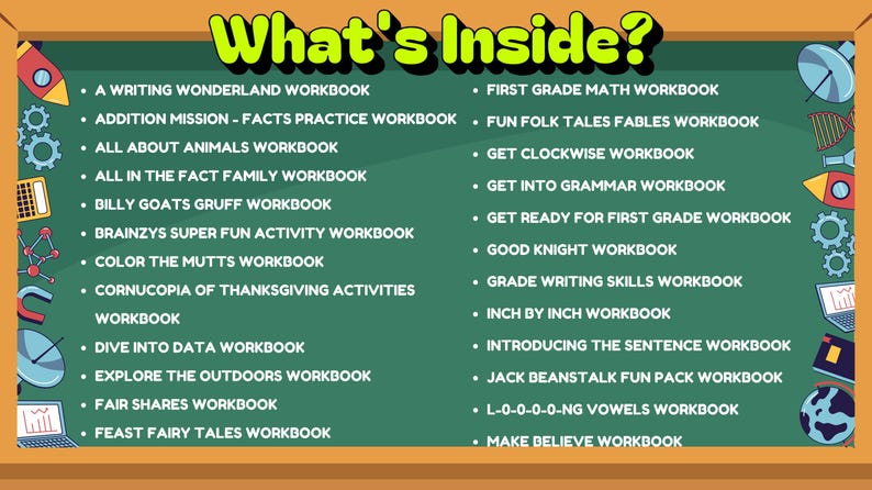 1st Grade Mega Bundle | 3500+ Pages, Math, Reading (printable ...