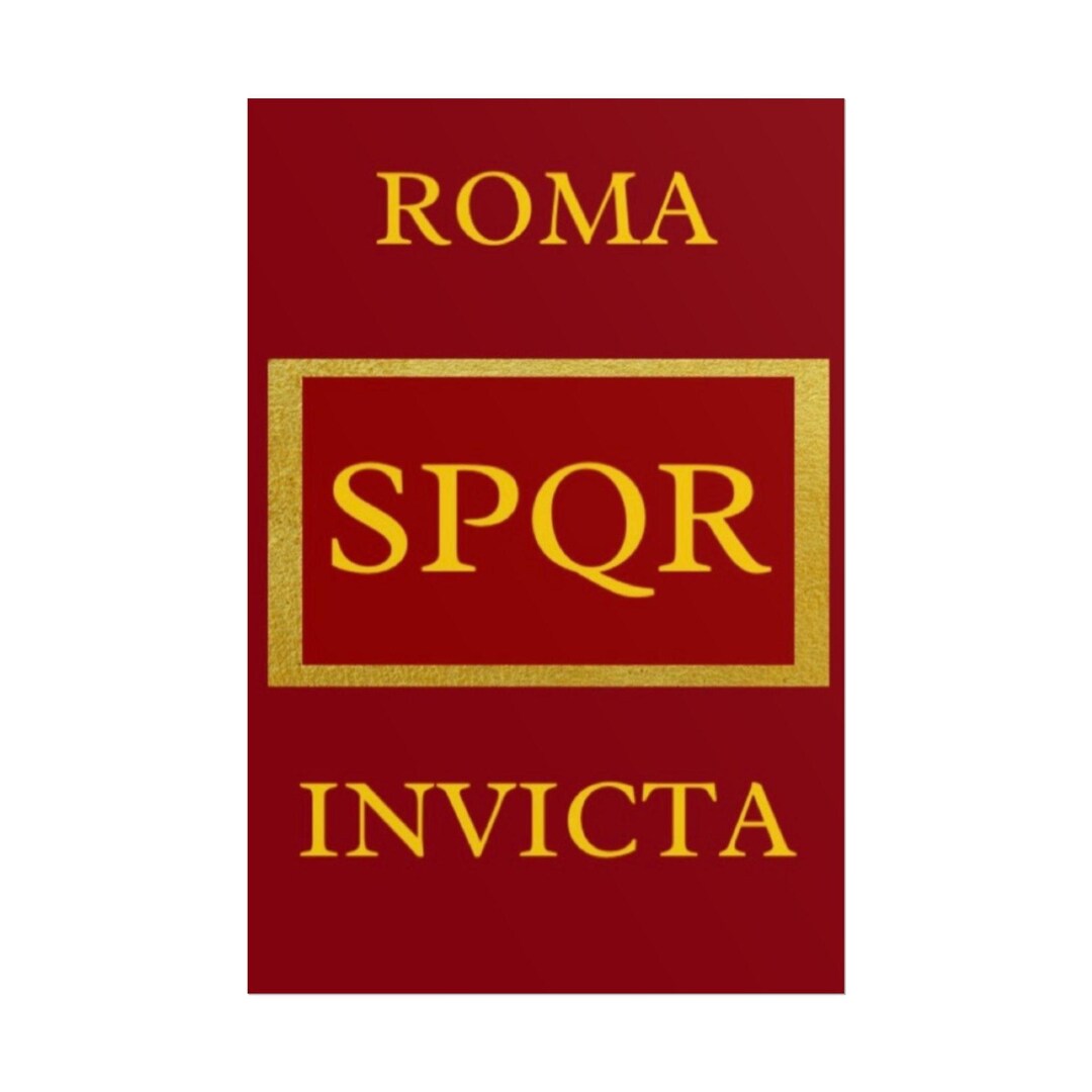 Roma SPQR Invicta Poster - Etsy
