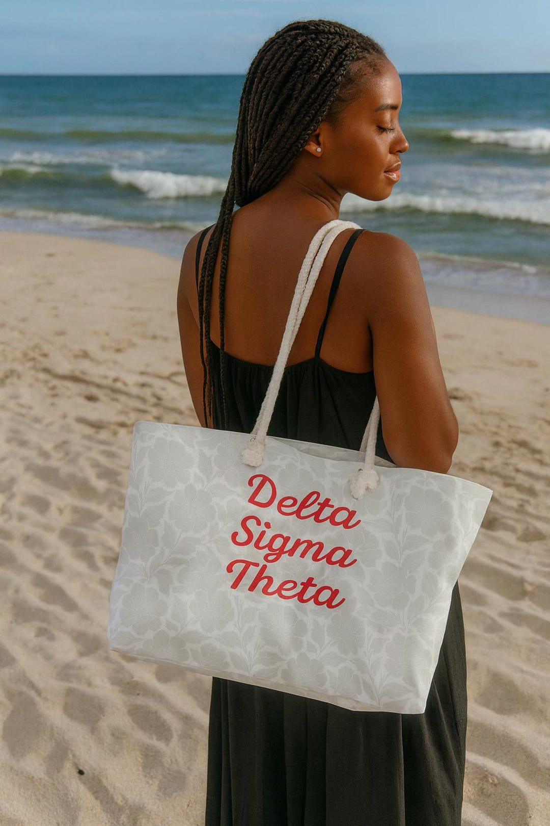 Delta Sigma Theta Floral Sorority Weekender Bag Greek Life Travel Tote ...