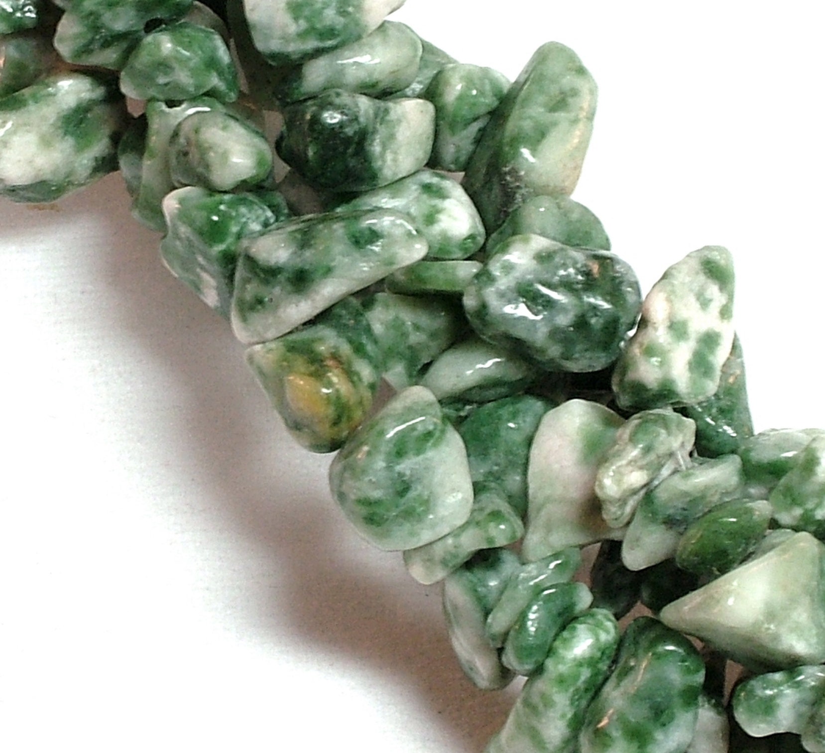 Tree Agate natural Bead medium chip Mohs hardness 6-1/2 to | Etsy