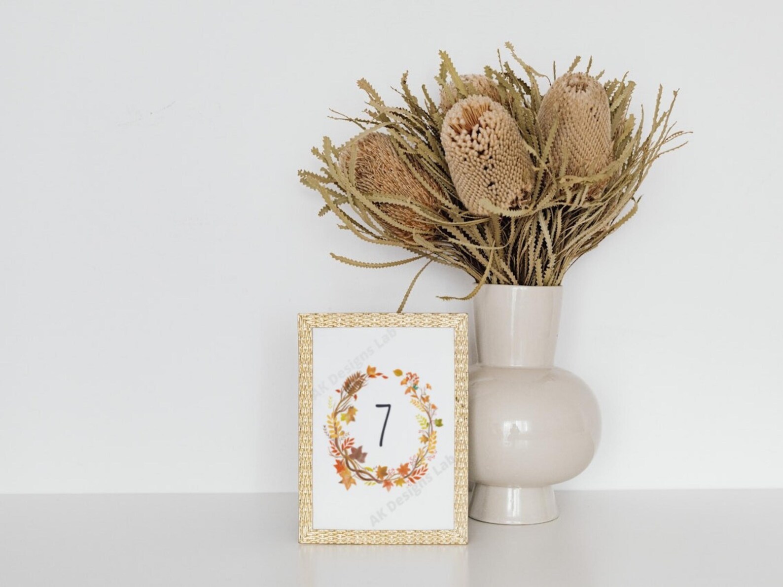 Thanksgiving Table Numbers, Instant Download Table Numbers, Numbers 1 ...