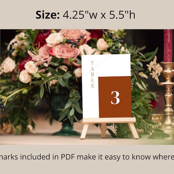 Maroon Table Numbers - Etsy