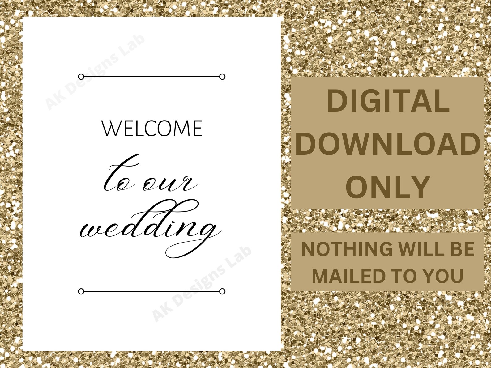 Wedding Sign Digital Download, Printable Wedding Signs, Weddings ...