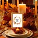 Thanksgiving Table Numbers, Instant Download Table Numbers, Numbers 1 ...