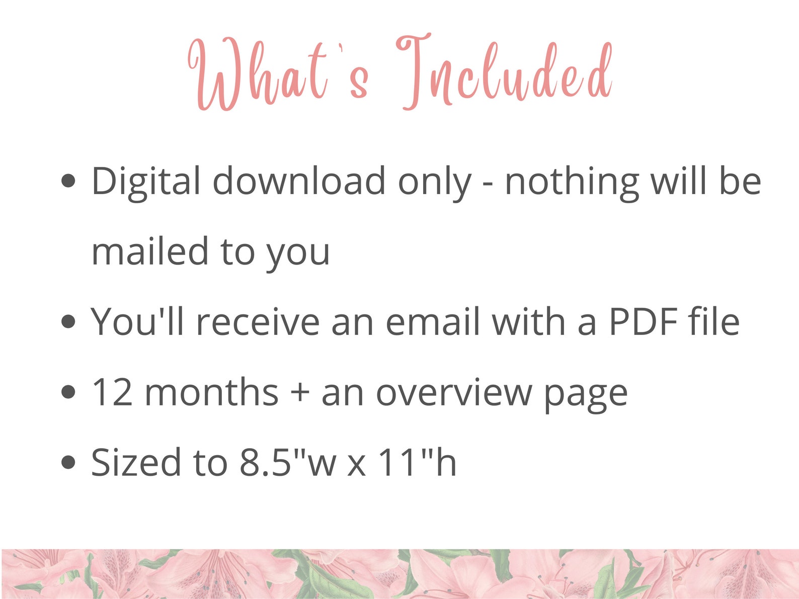 Printable 2023 Calendar, Digital Calendar, PDF Calendar, Instant ...