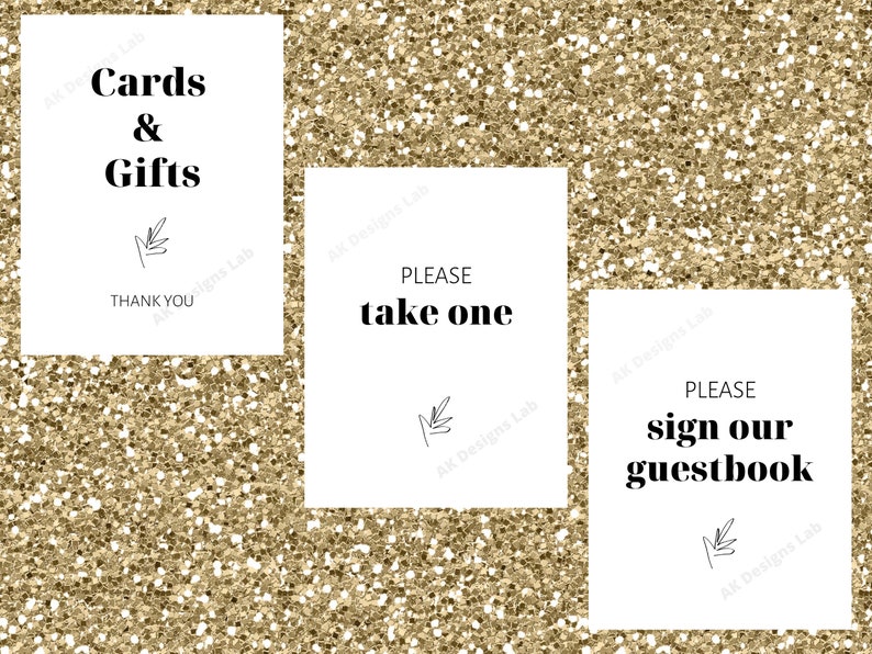 Wedding Sign Digital Download, Printable Wedding Signs, Weddings ...