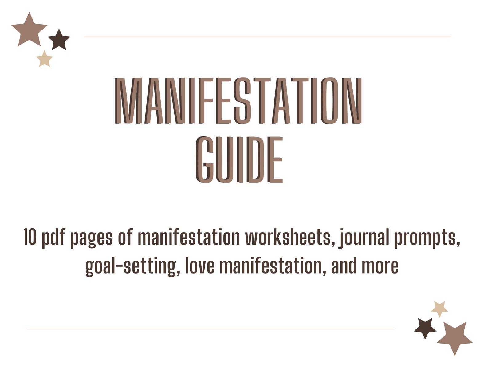 Manifestation Guide, Goal Setting, Affirmations, Manifestation ...