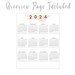 Printable 2024 Calendar, Digital Calendar, PDF Calendar, Instant ...