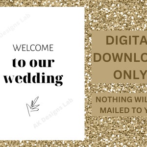 Wedding Sign Digital Download, Printable Wedding Signs, Weddings ...