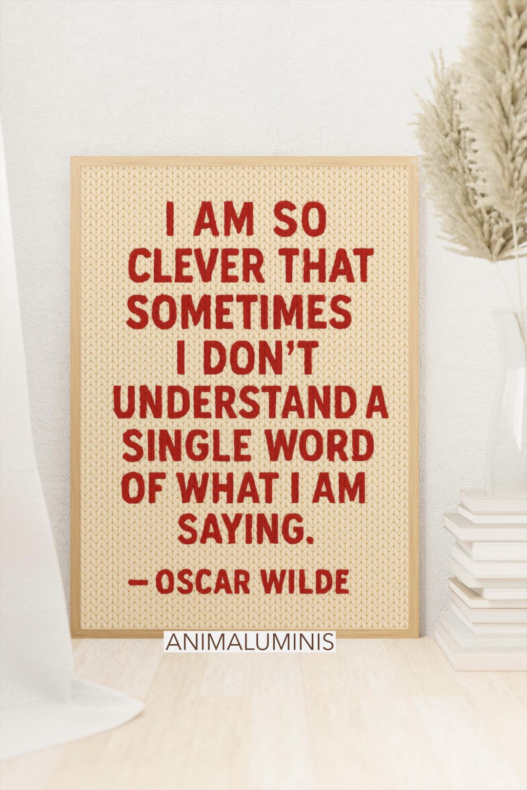 Oscar Wilde Quote Print: Witty Literary Wall Art (digital Download) - Etsy