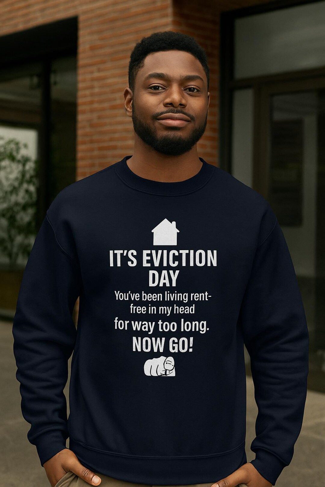 It’s Eviction Day Hoodie | Funny Quote Sweatshirt | Motivational Gift ...