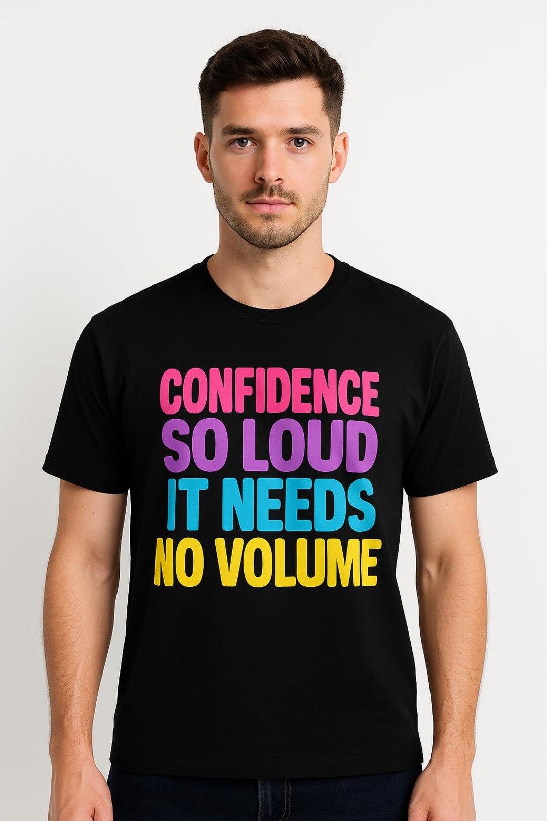 Confidence so Loud Bubble Letter Sweatshirt - Etsy